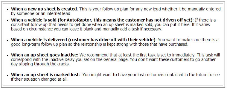 Action Plans: Adding/Editing Tasks and Automated Scheduled Messages